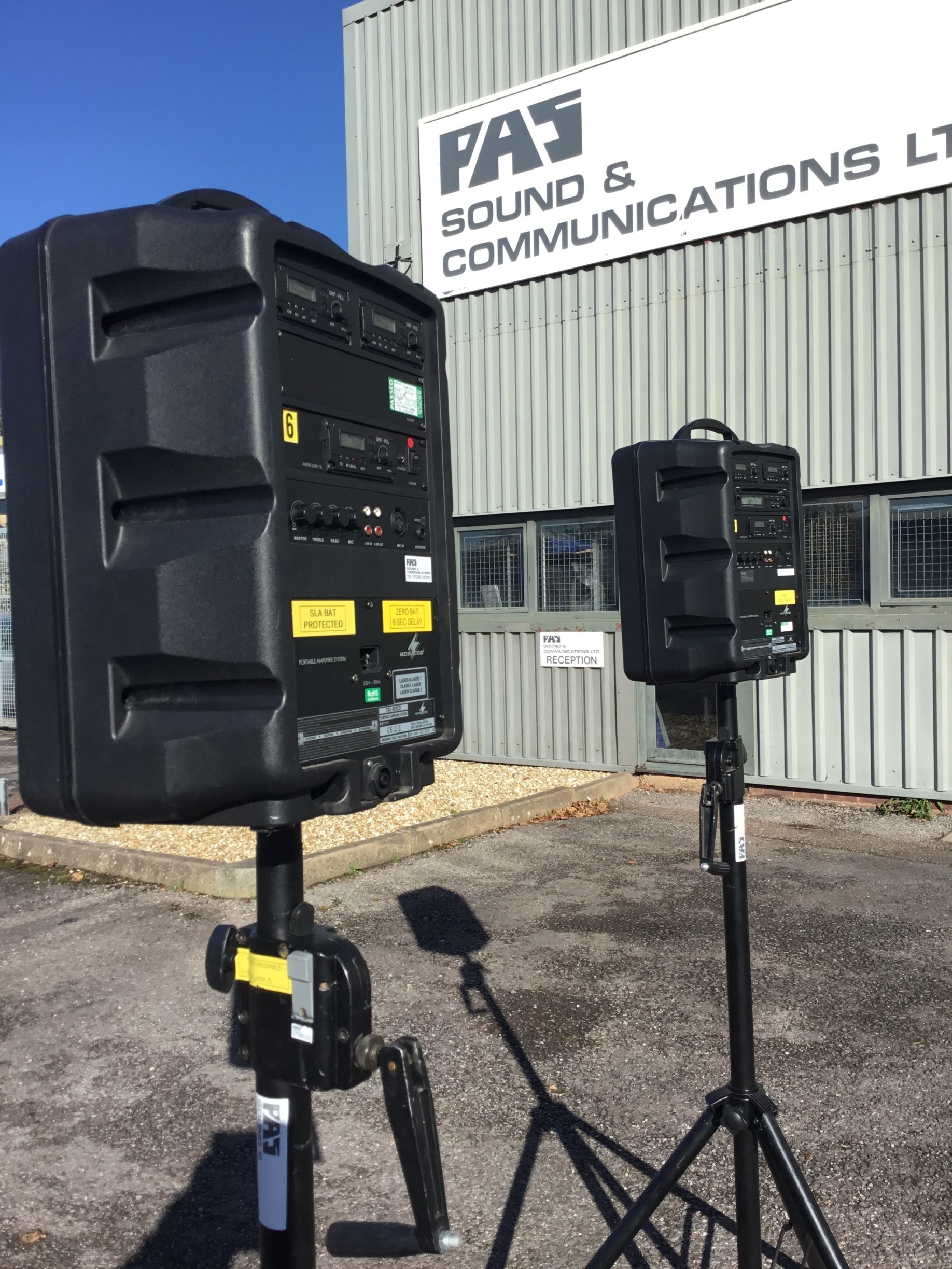 PAS Sound & Communications. Sales and Hire of Audio Visual