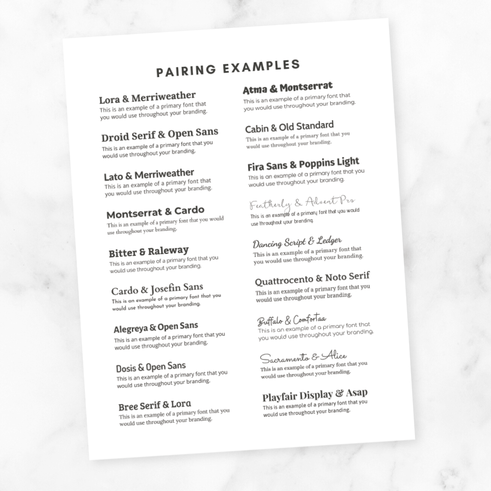 Best Font Combinations