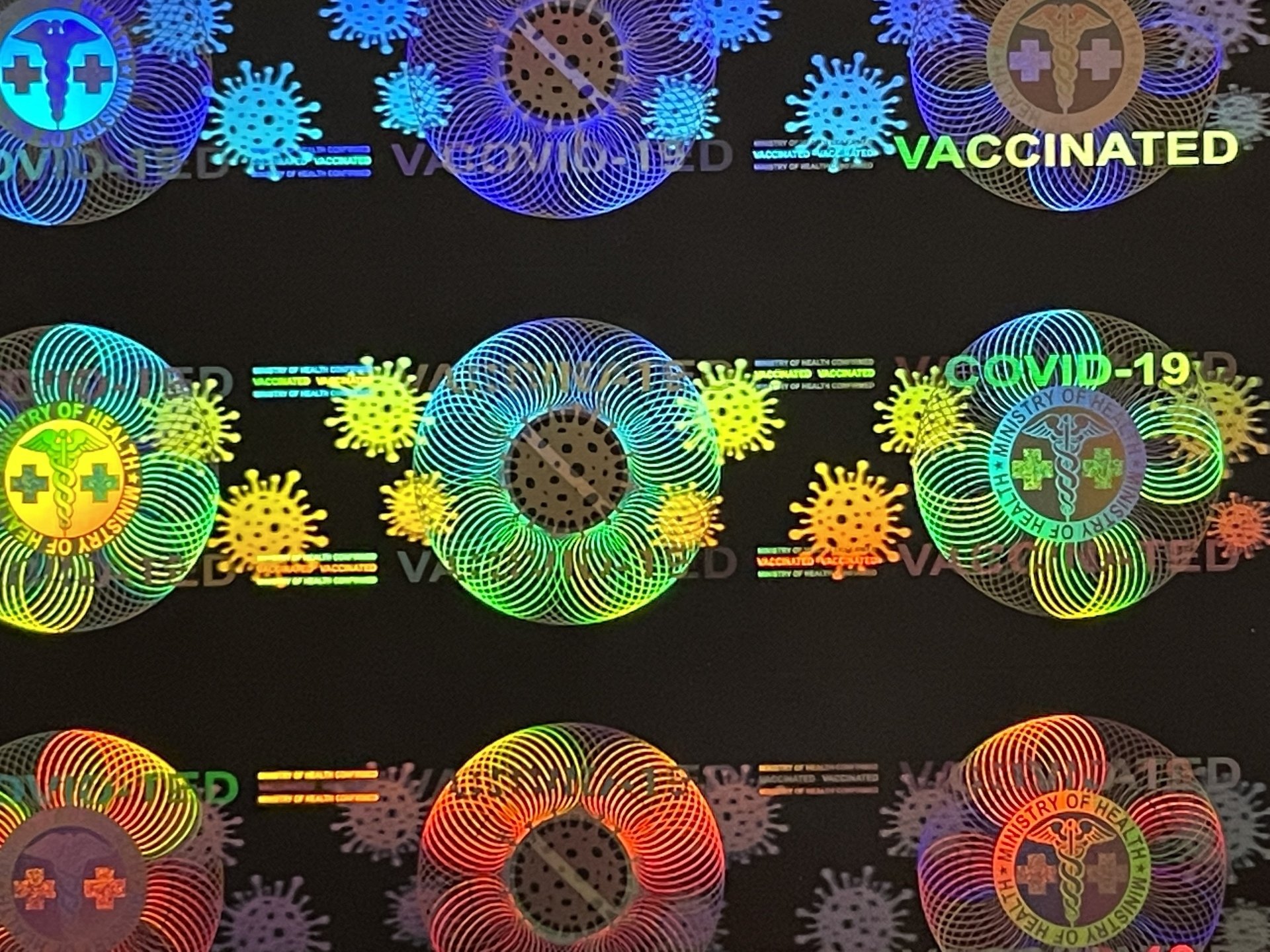 Security Films for ID's and Passports, Color Shifting Films