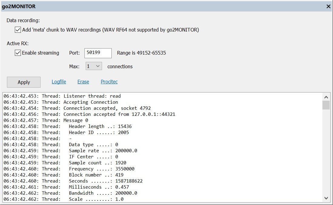 go2MONITOR Integration | SDR-Radio.com Ltd.
