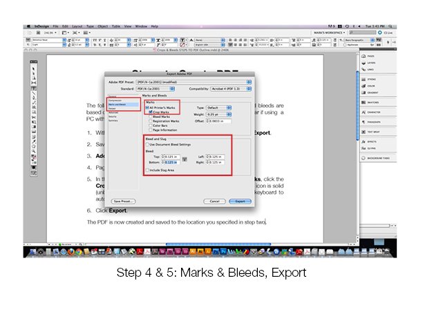 Steps to Create a PDF with Crops & Bleeds | Execuprint