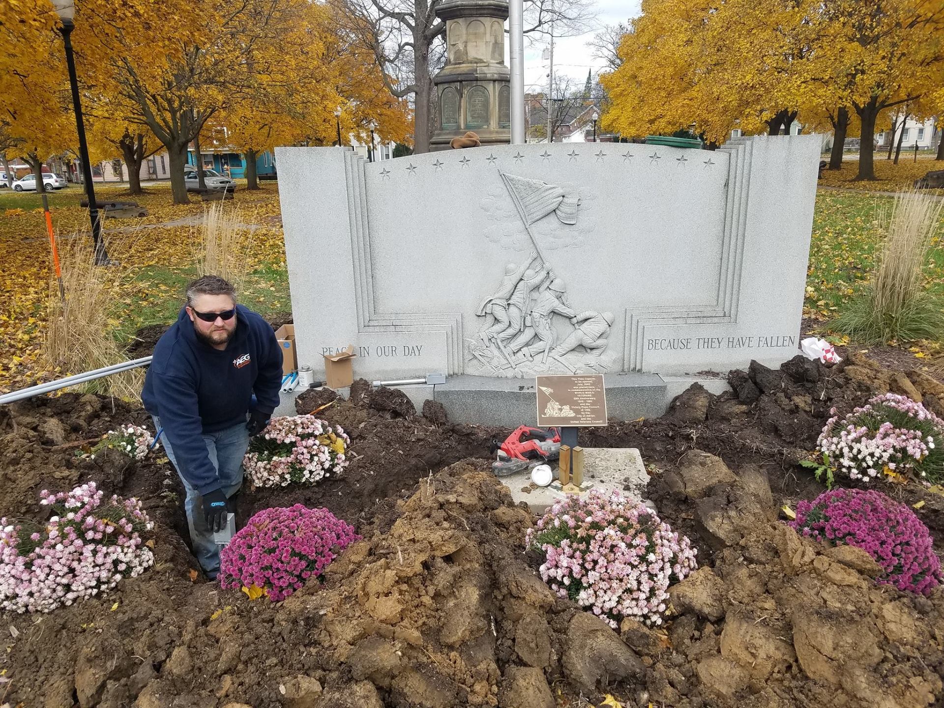 Monument Park in Adrian