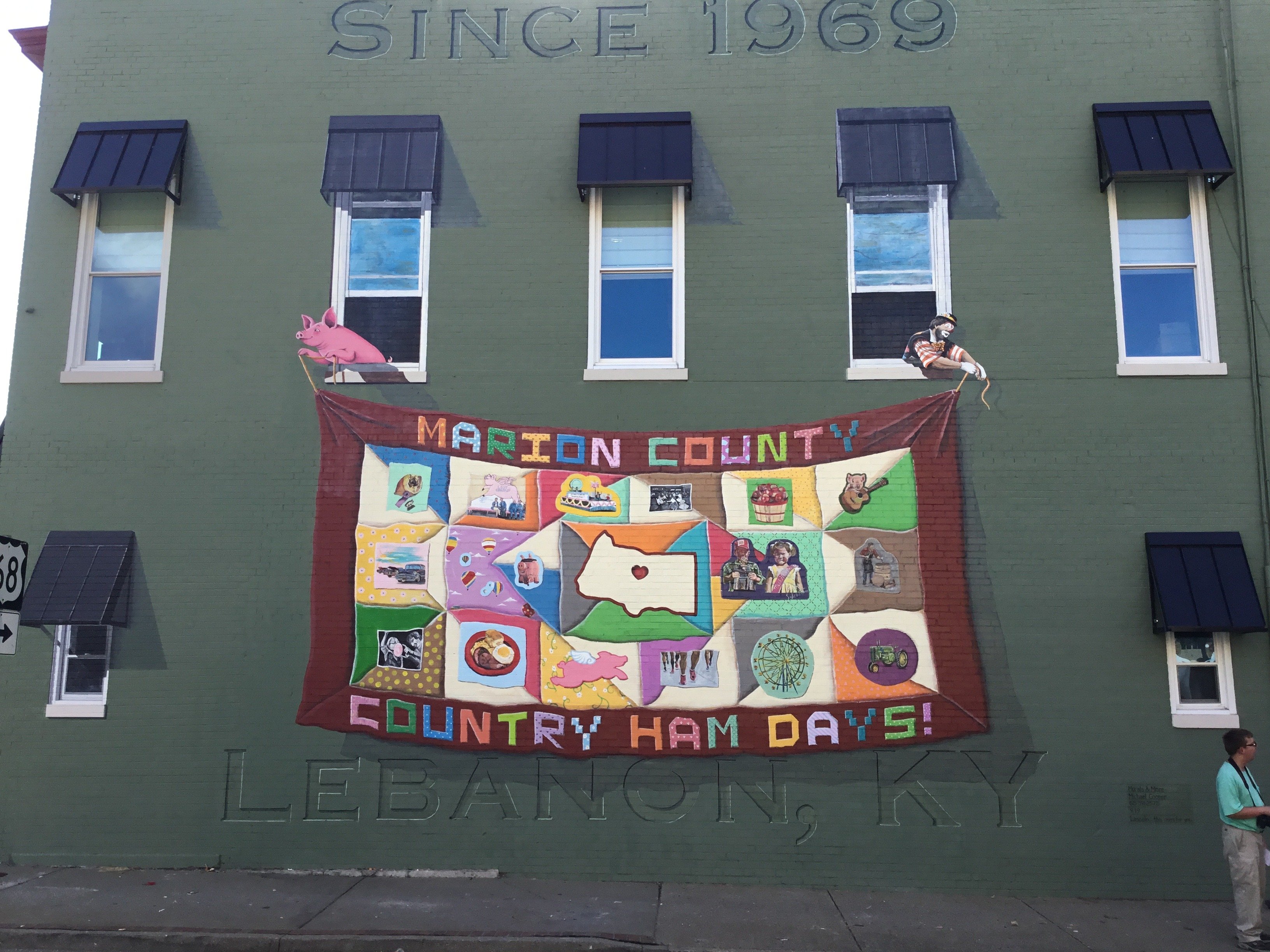 Must See Marion County Kentucky Ham Days Custom Exterior Mural Art