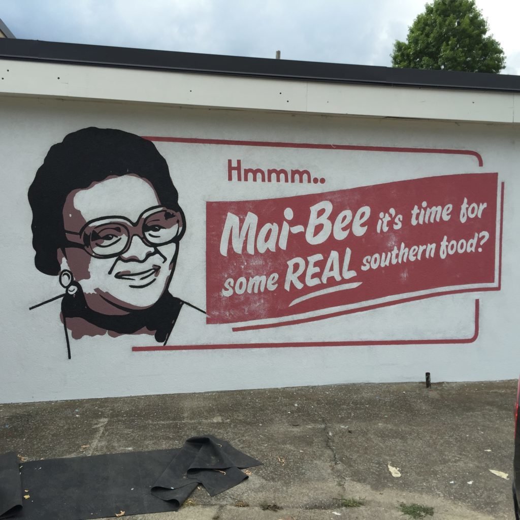 Mai-Bee's Nashville Southern Cuisine Features Custom Exterior Wall Mural
