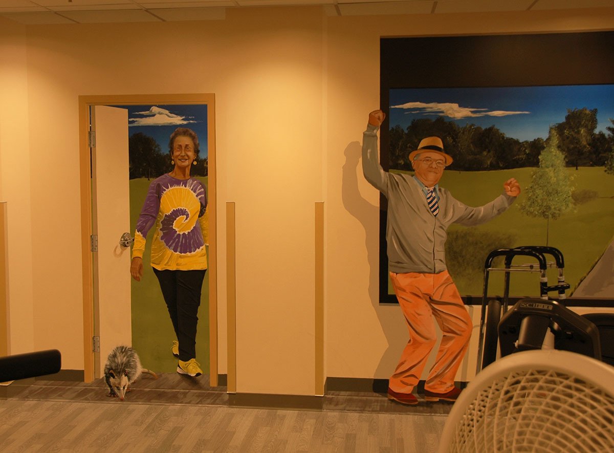 Williamson Medical Cardiac Rehab Custom Interior Wall Mural Art