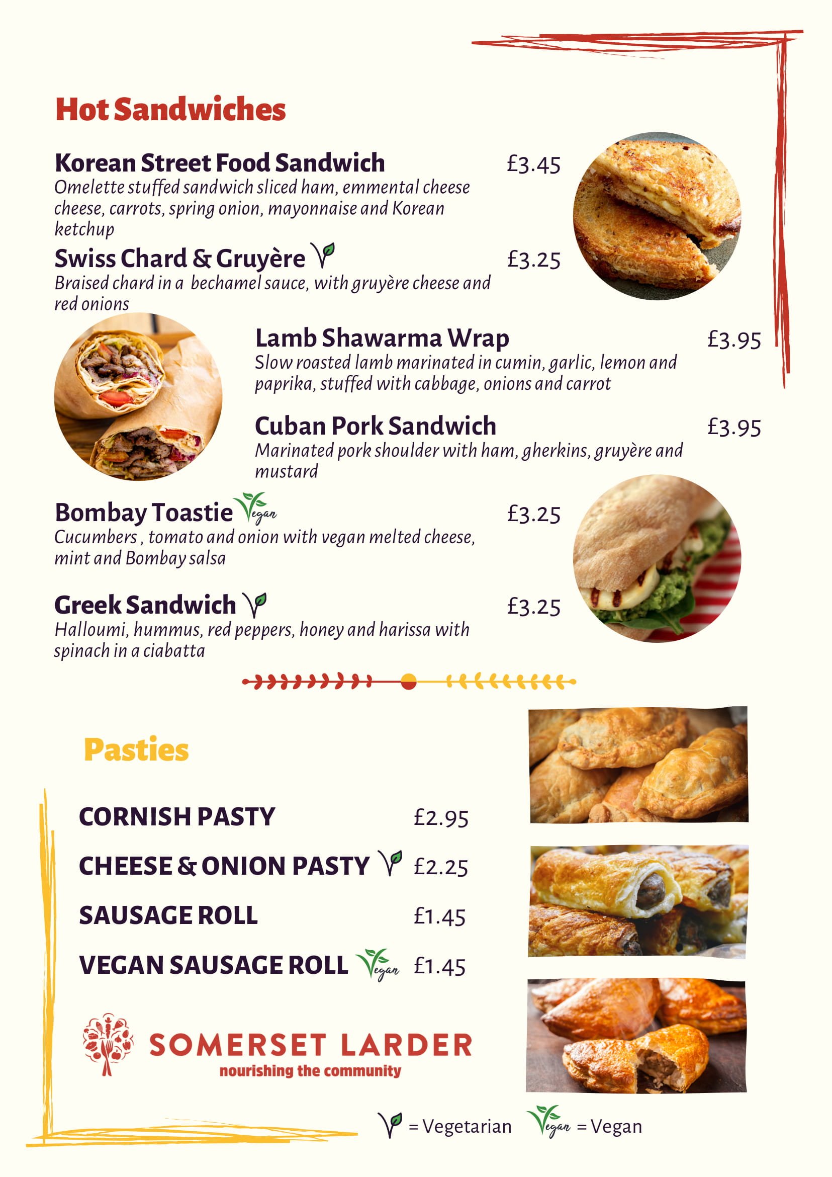 Menus at HOST Somerset | HOST Somerset Hinkley Point