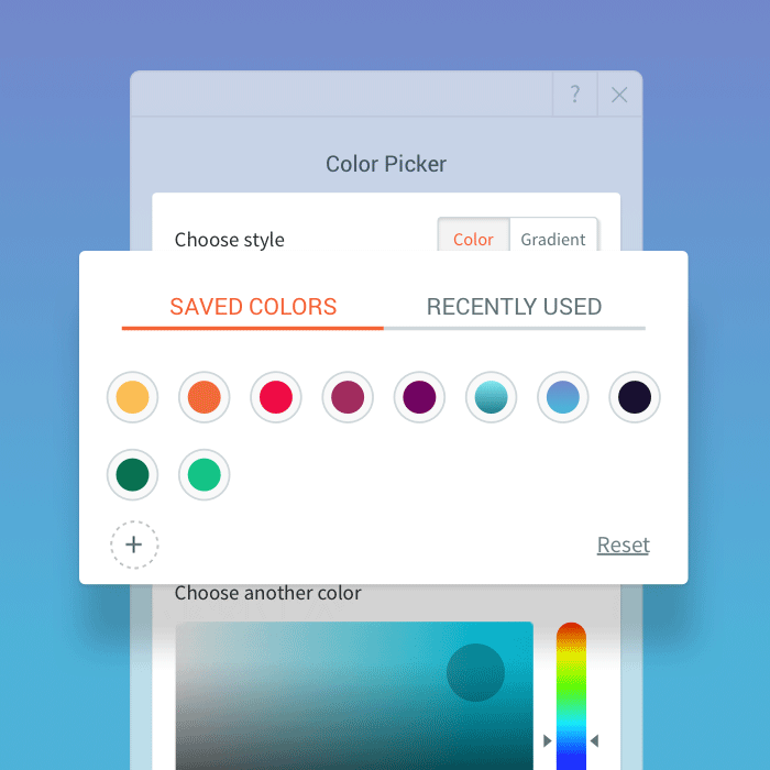 Saved Colors - For Faster, Consistent Site Design