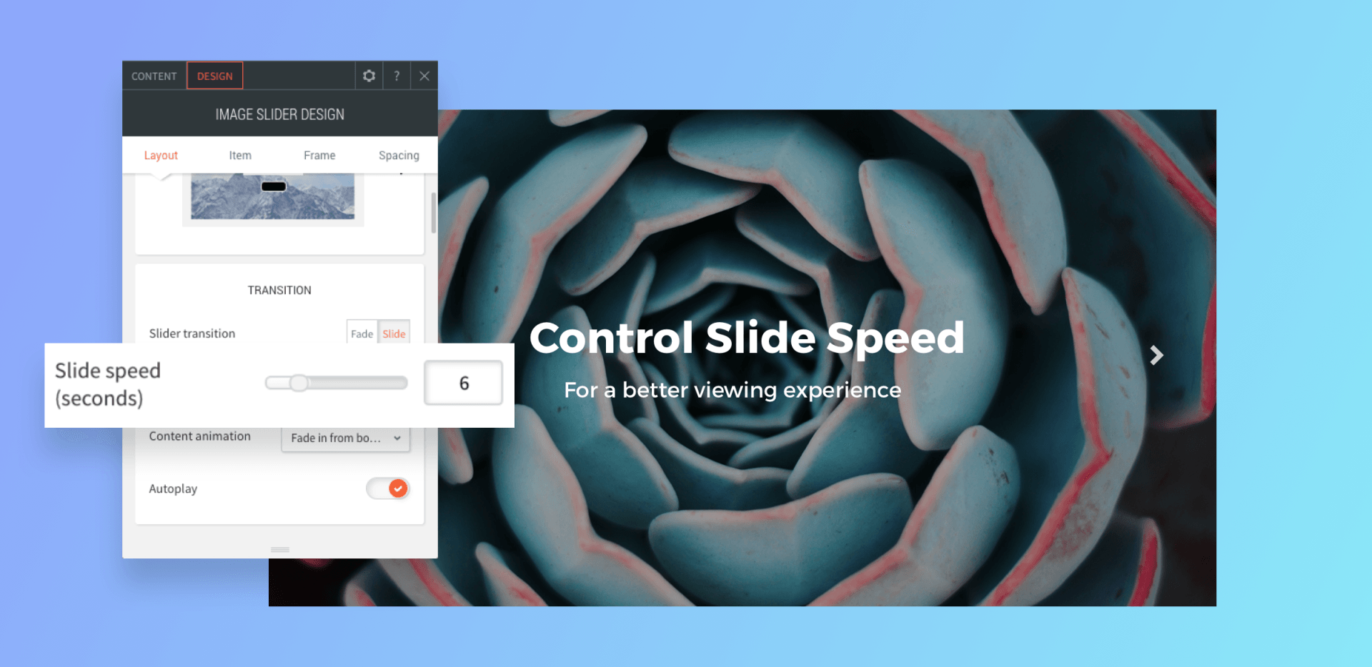 Set Image Slider Speed