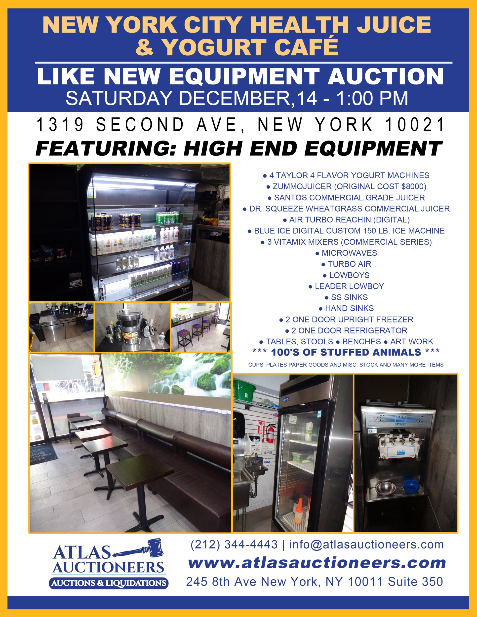 RESTAURANT AUCTION IN New York City|Atlas Auctioneers