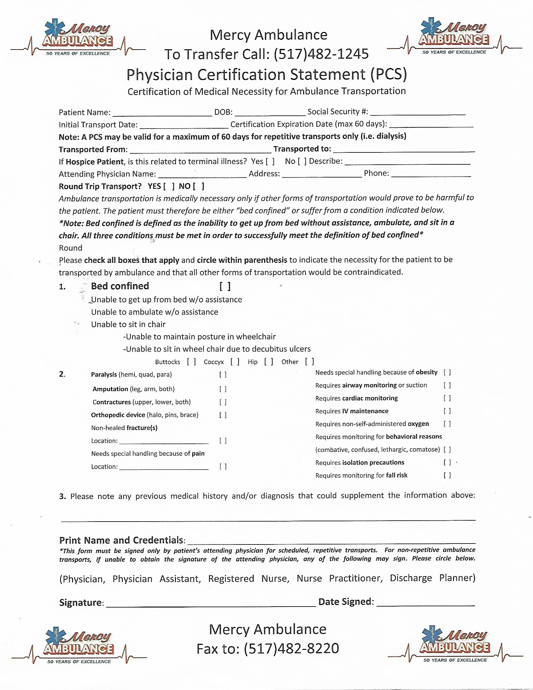 Ambulances | Mercy Ambulance Service Inc | Lansing, Michigan