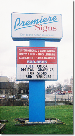 Sign Design & Creation – Goshen, IN - Premiere Signs