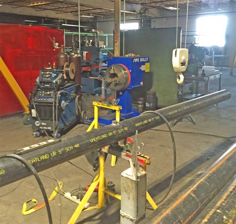 Pipe Bully | In Production | Sold | Pipe Rotator | All-Fab Corp.