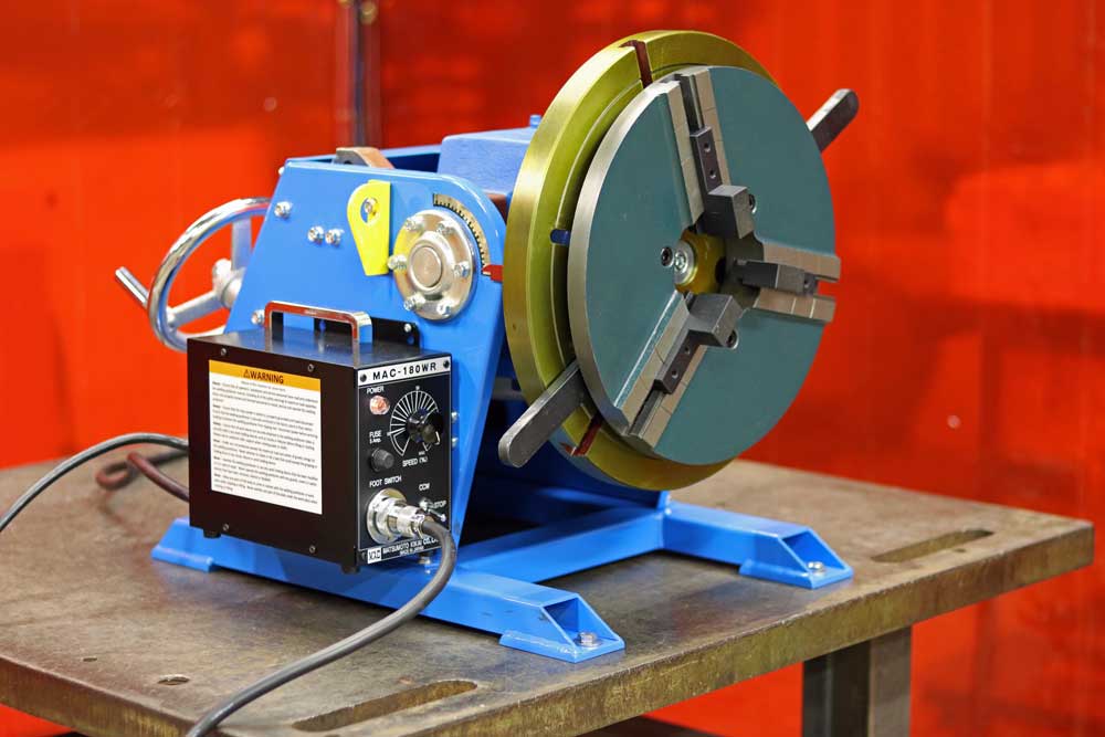 MAC Model PS-2F-5-A Two Axis Benchtop Welding Positioner