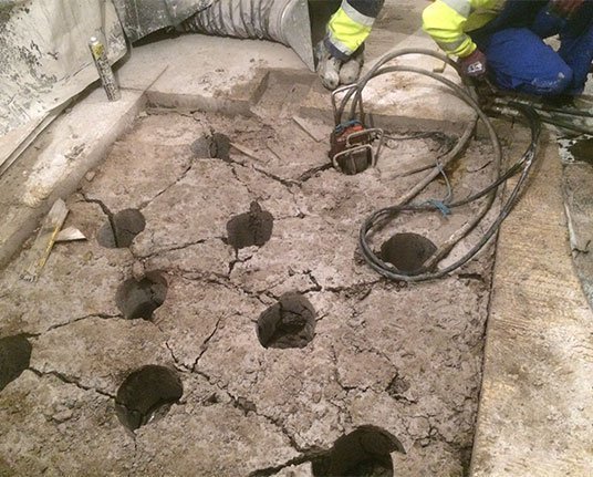 Hydraulic Concrete Bursting - Newcastle, Sunderland, Jarrow