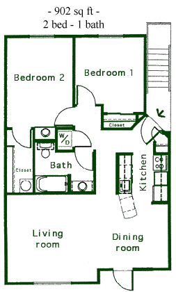 Chateau A & B 902 sq ft - Cedar Property Management