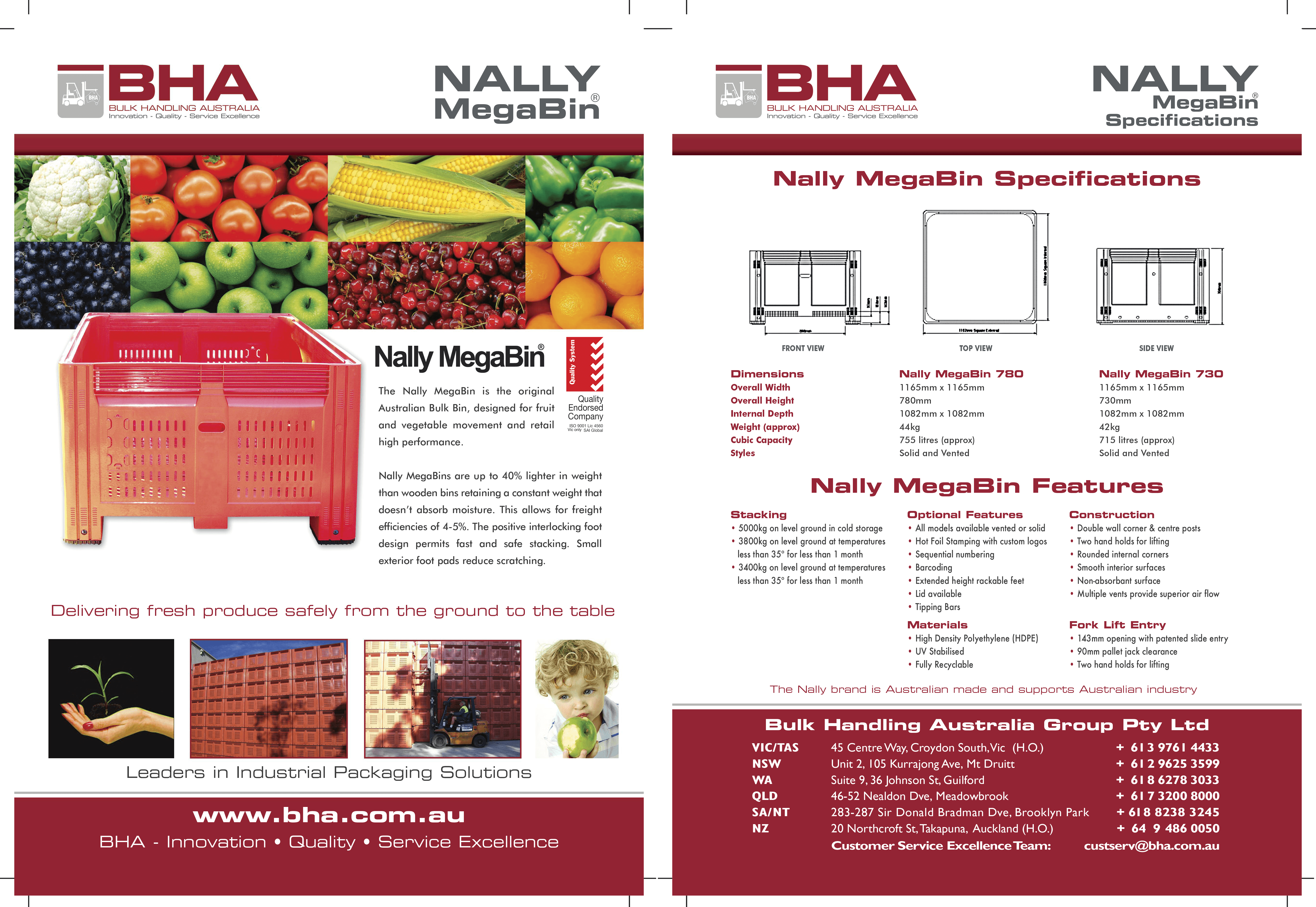 Nally Plastic MegaBin, IBC