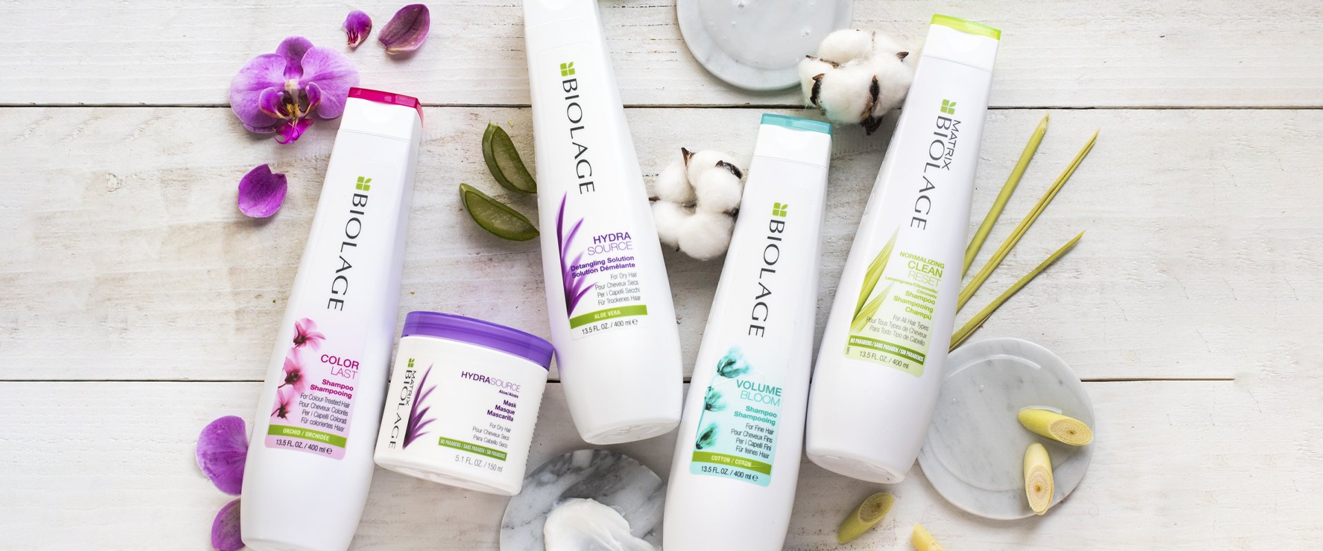 Wij gebruiken producten van Matrix, Fudge en voor de heren American Crew