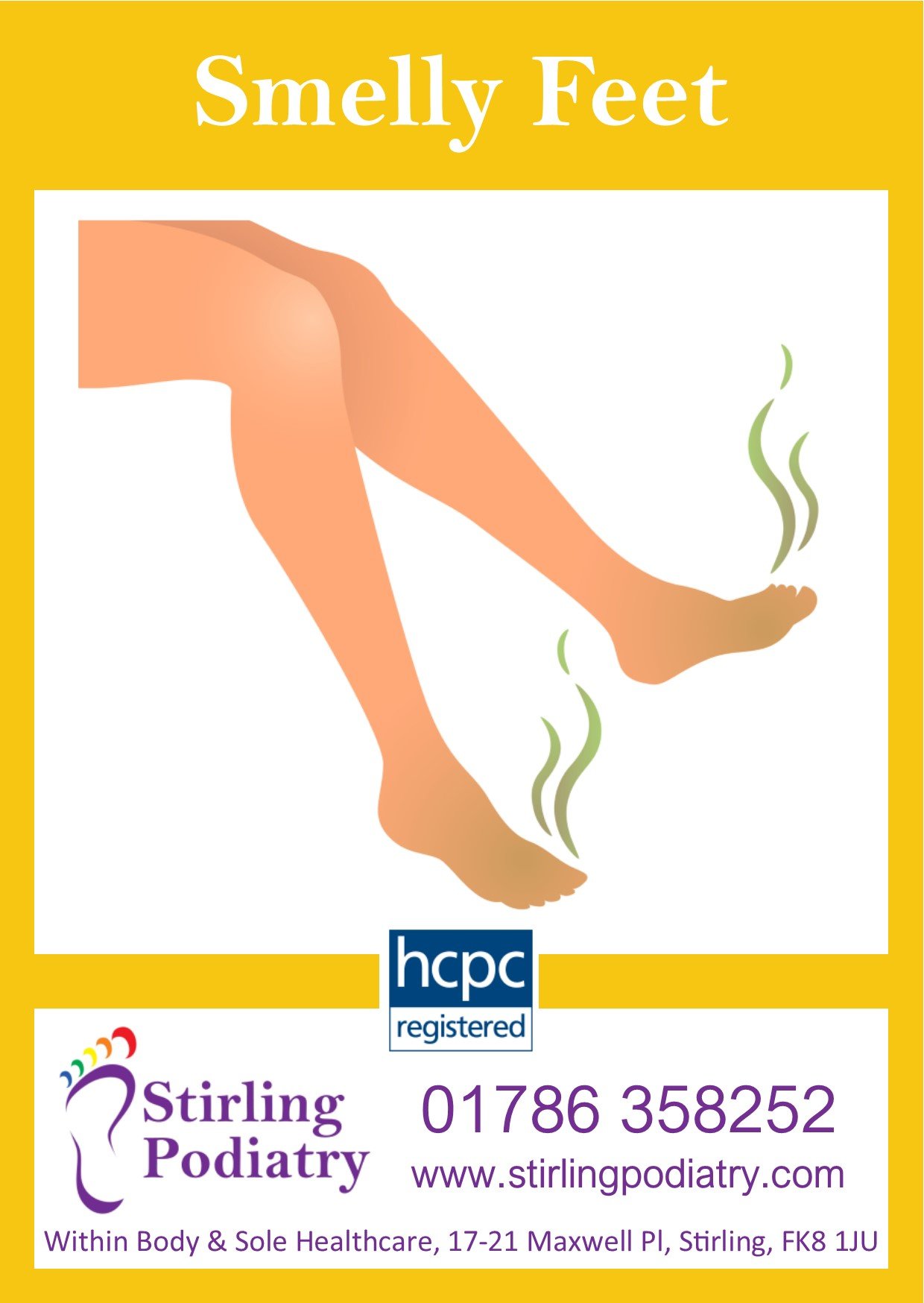 HCPC registered Podiatrist Stirling