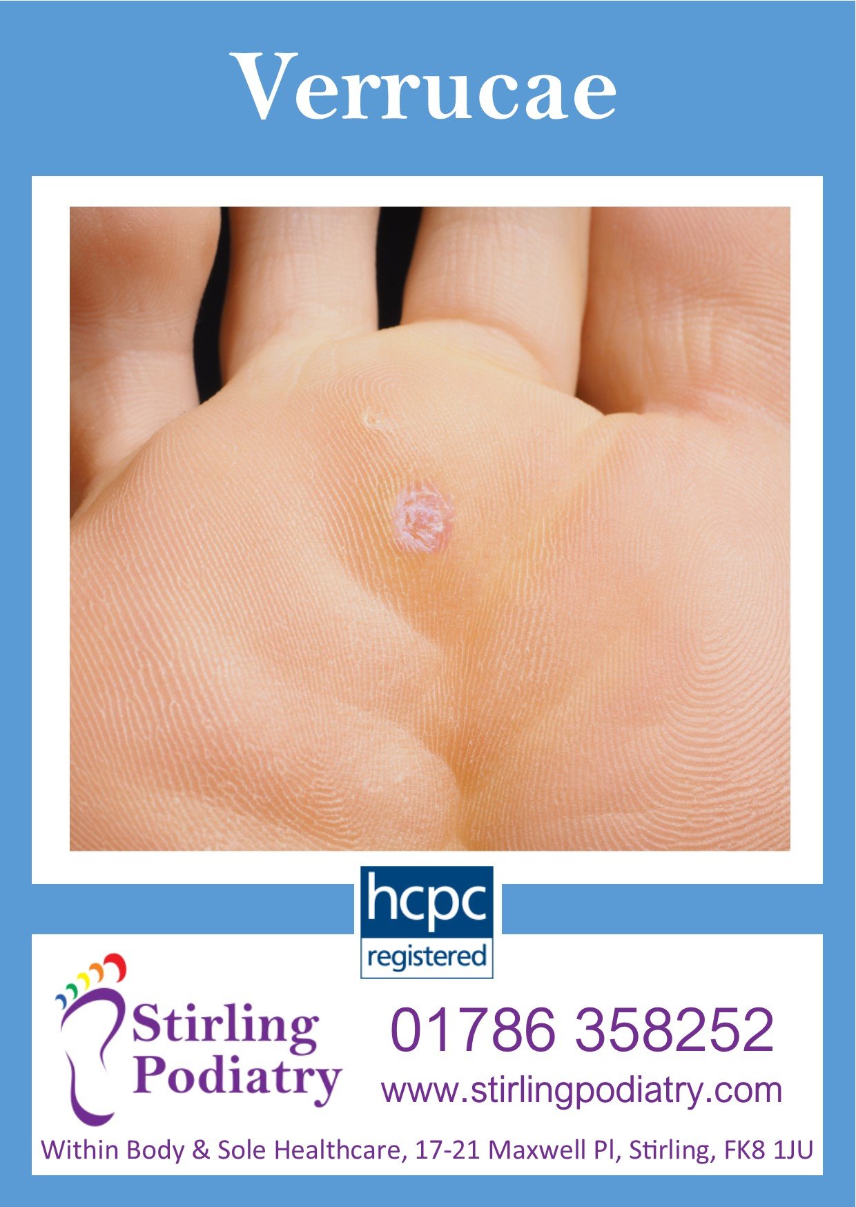 HCPC registered Podiatrist Stirling