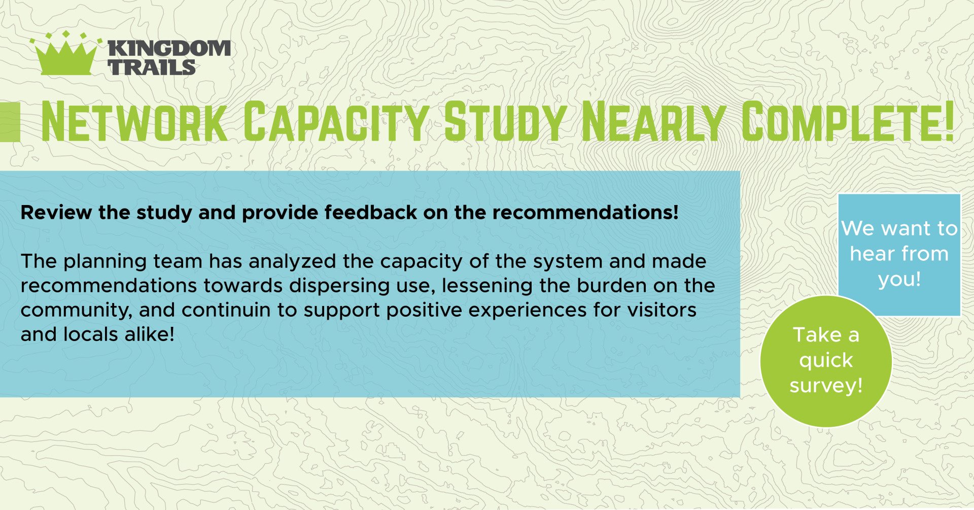 Network Capacity Study Recommendations are In