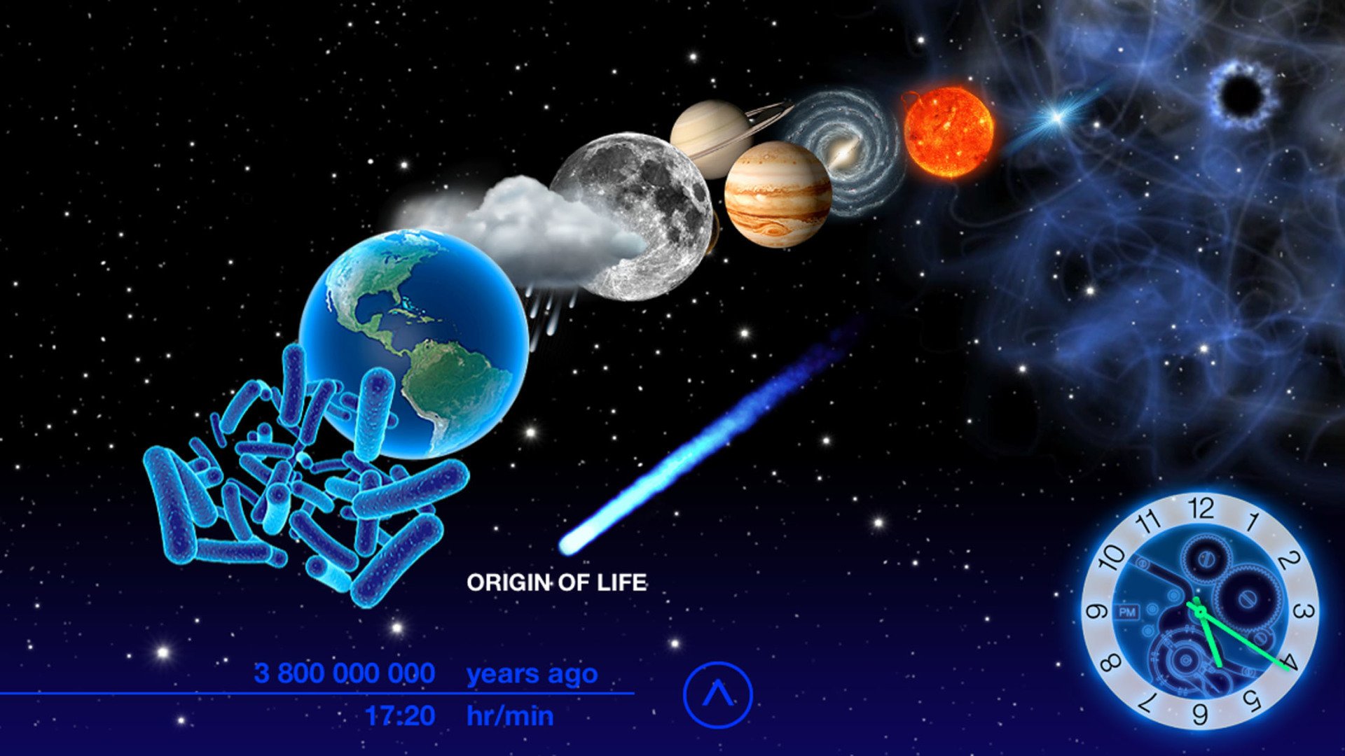 Back in Time - Universe, Earth and World History - App by LANDKA