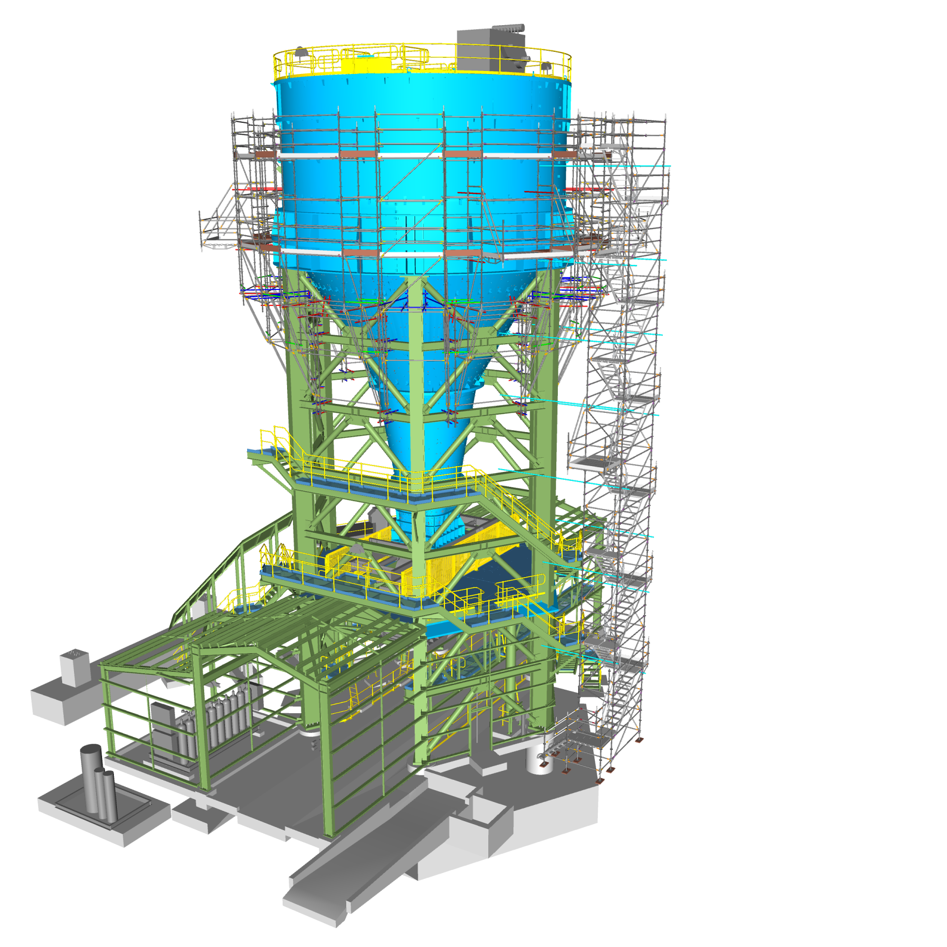 AT-PAC | Train Load Bin Roof Replacement | Scaffolding Services