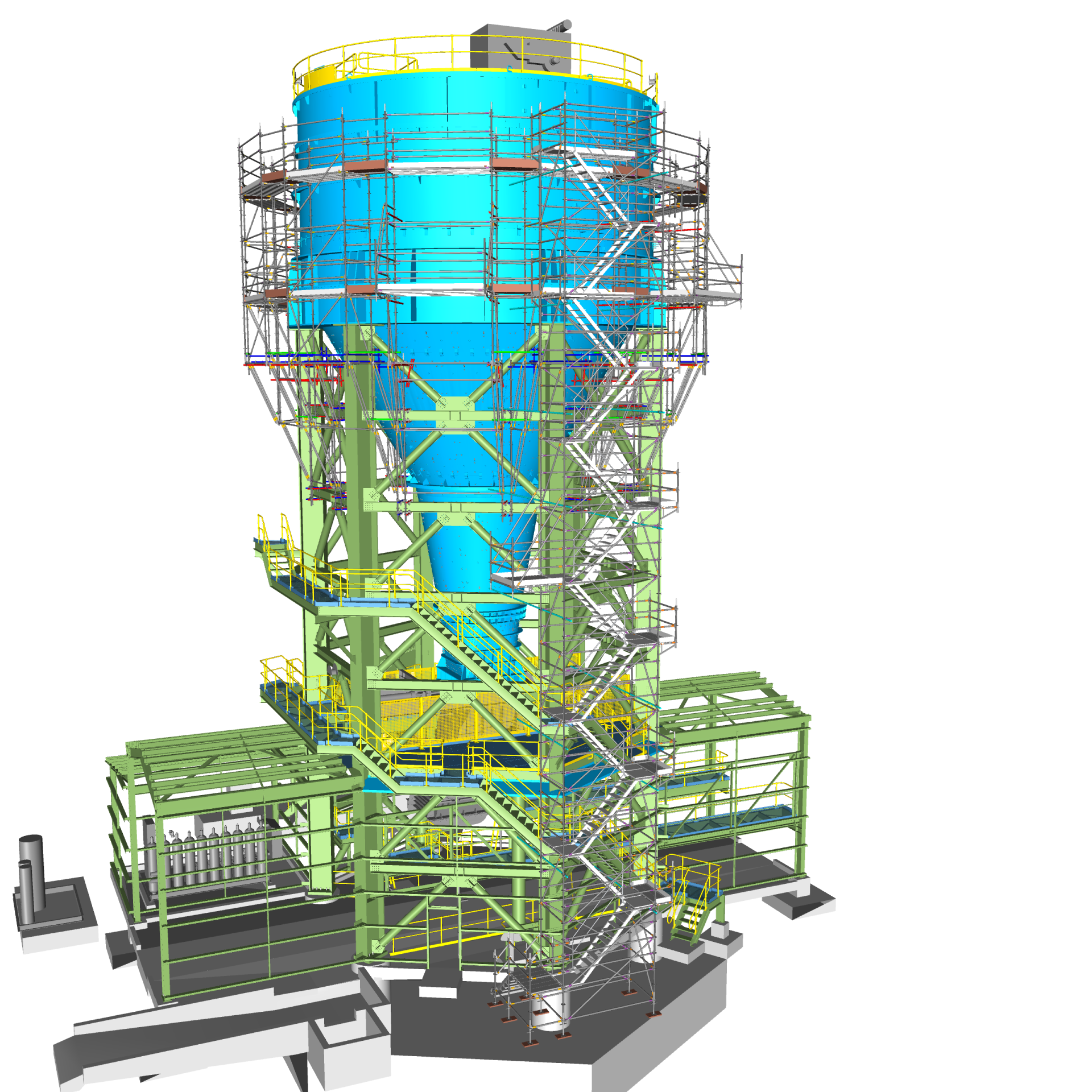 AT-PAC | Train Load Bin Roof Replacement | Scaffolding Services