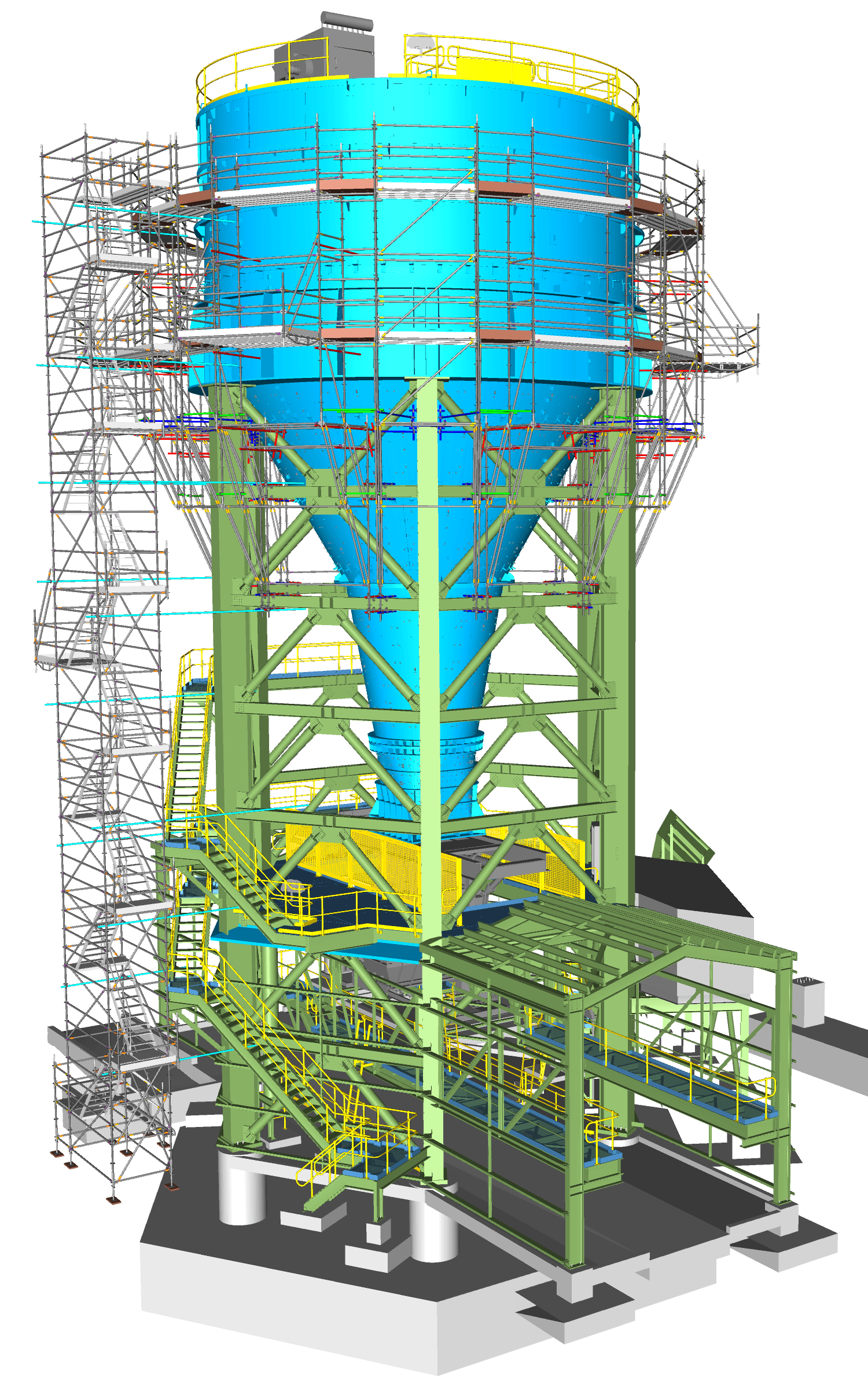 AT-PAC | Train Load Bin Roof Replacement | Scaffolding Services