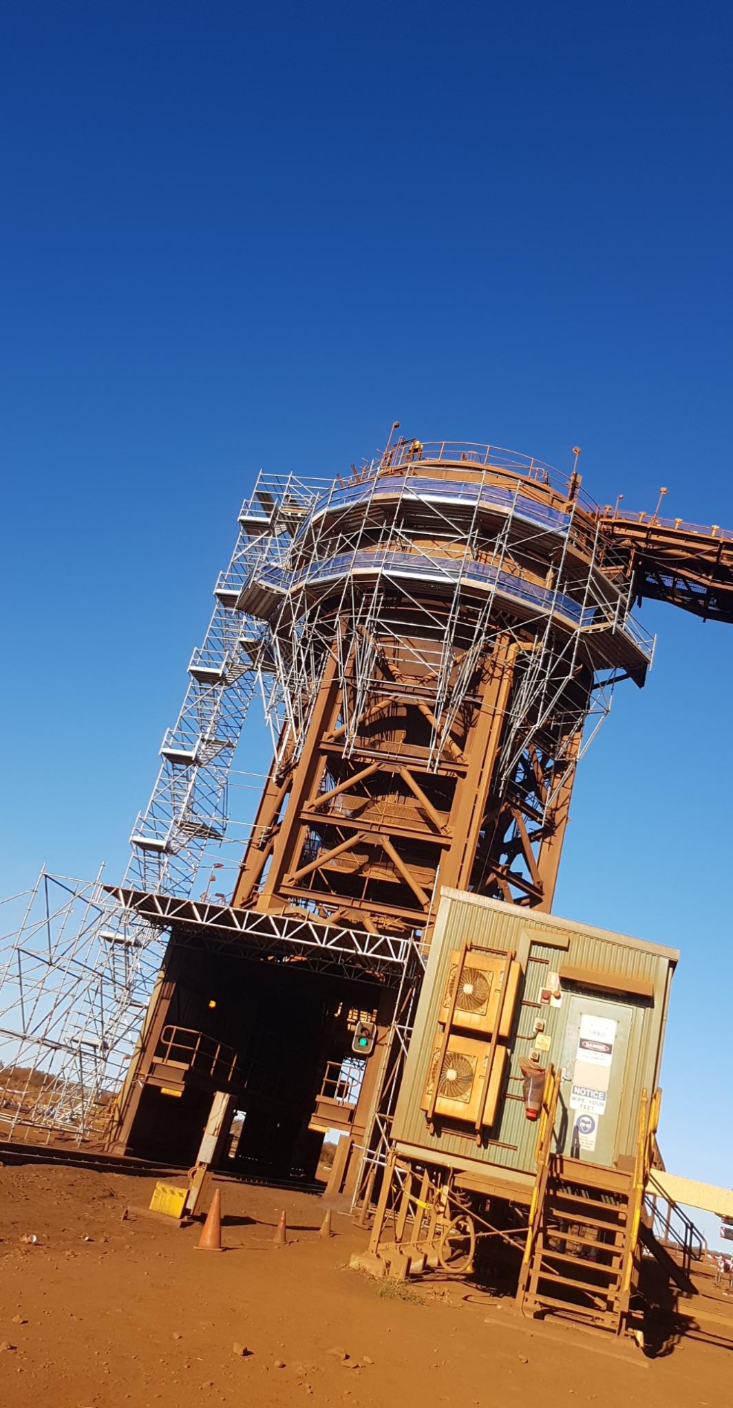 AT-PAC | Train Load Bin Roof Replacement | Scaffolding Services