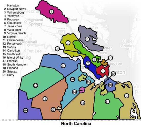 Explore The Virginia Peninsula Area