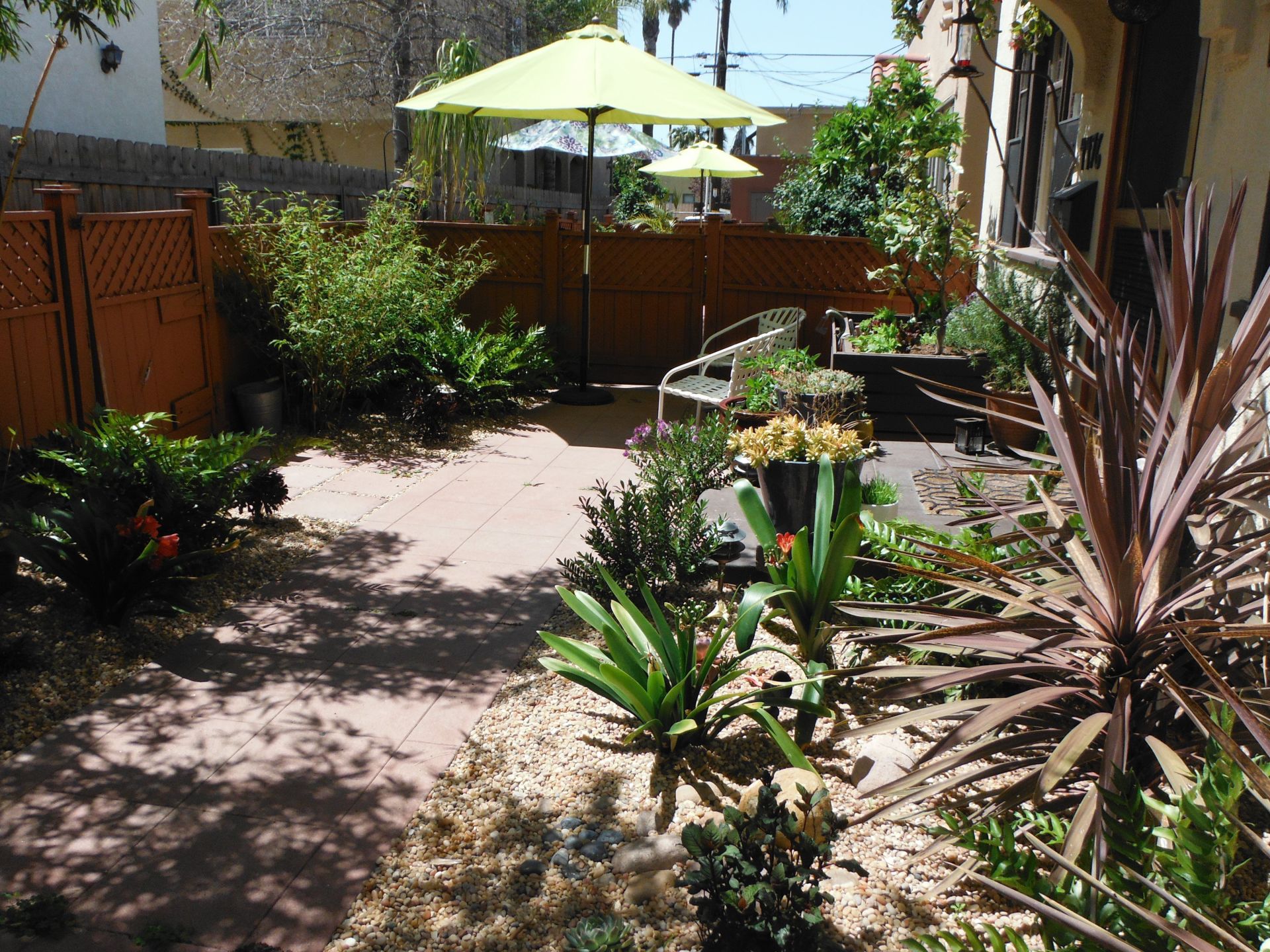 Courtyard Bungalow Garden Sanctuary - John Beaudry Landscape Design