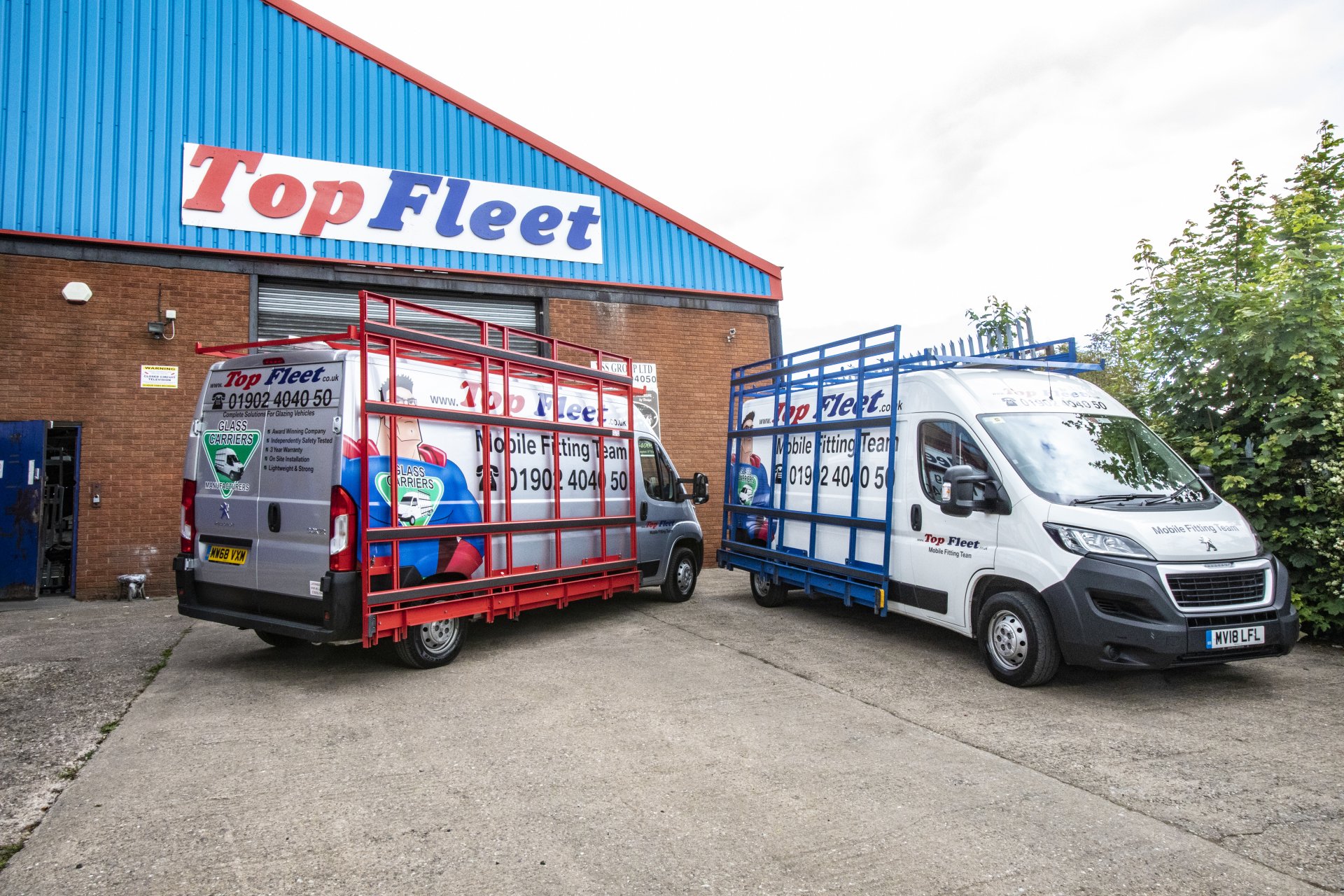 Pole system glass frail | Top Fleet - The Ultimate Glass Racks