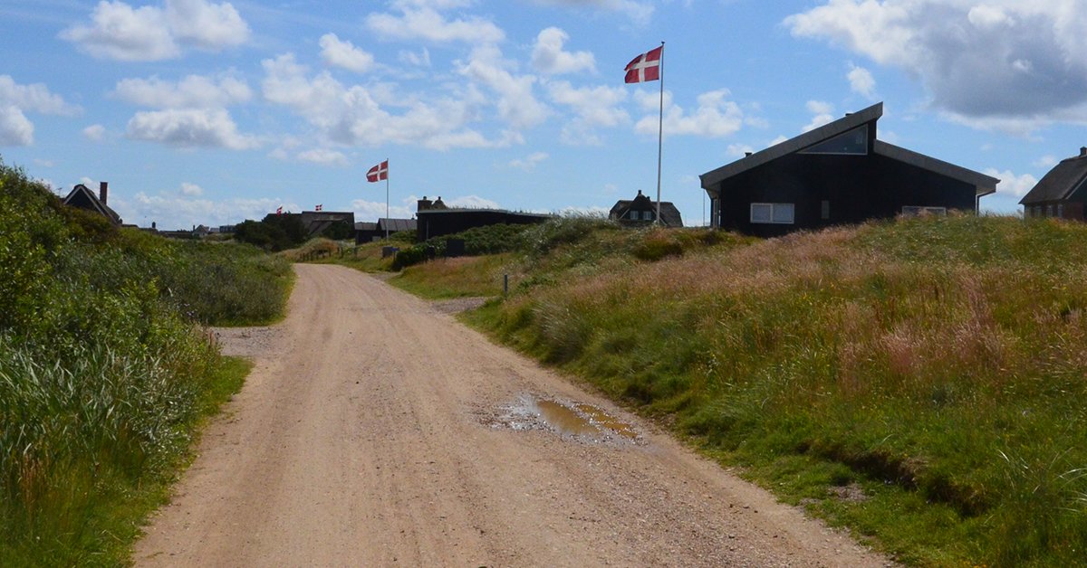 Forny grusvejen med det eksisterende grus