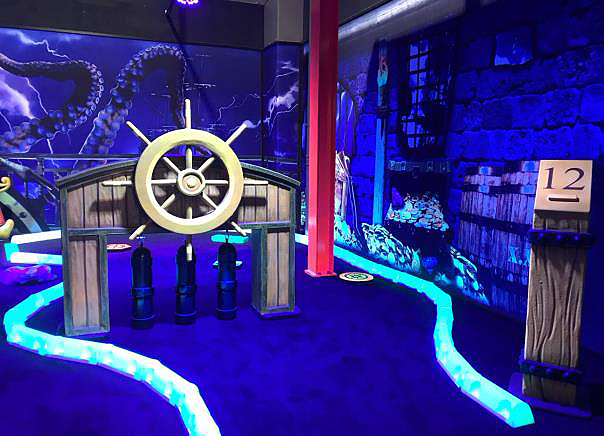 Black Light LED Mini Golf | Art Attack FEC