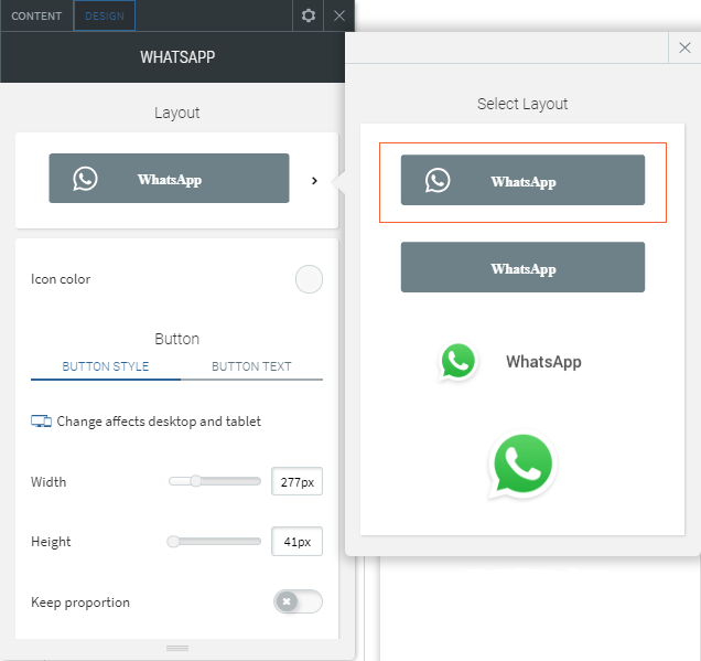 Agregar widget de Whatsapp