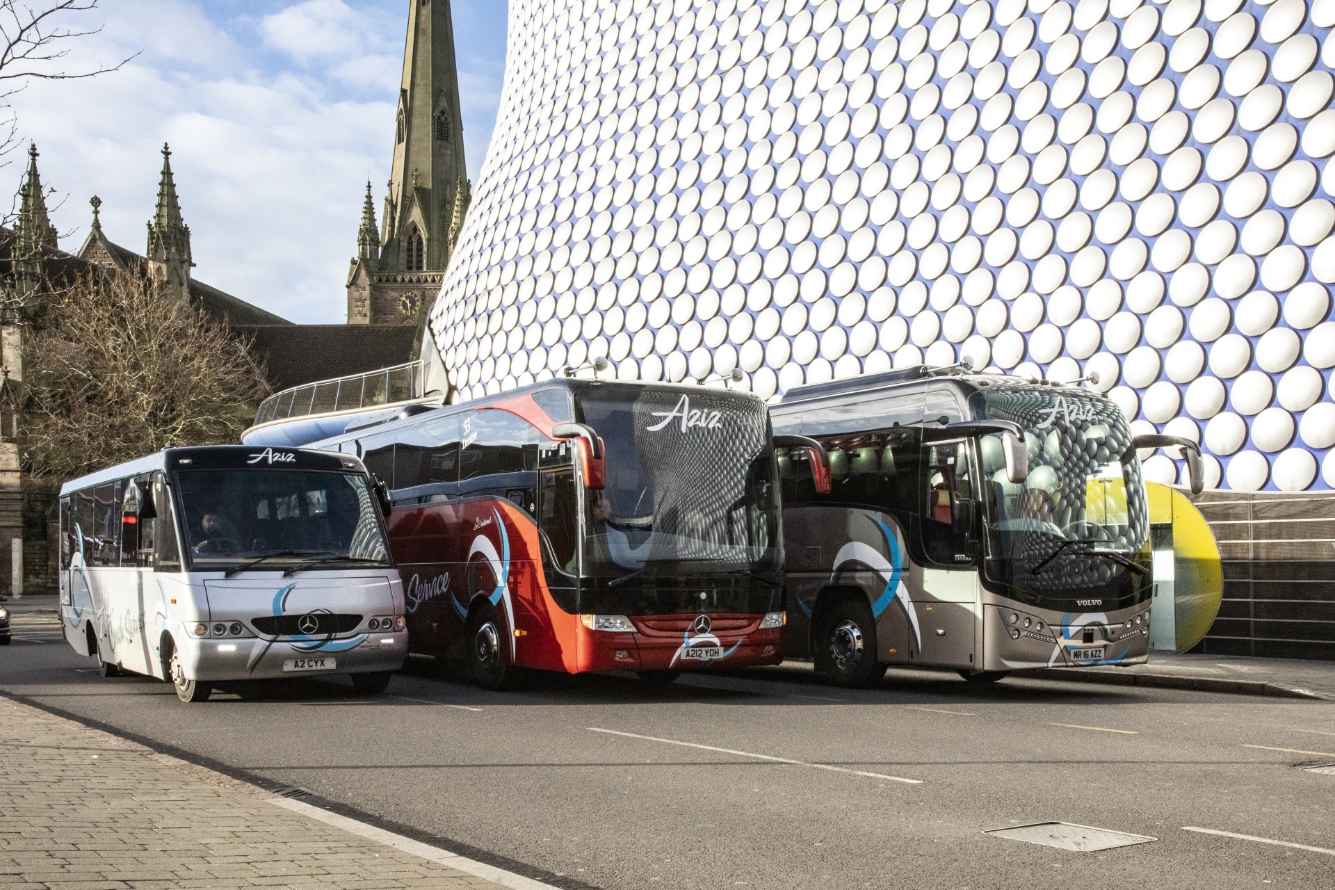 For affordable coach hire in West Midlands, call Aziz Coach Service