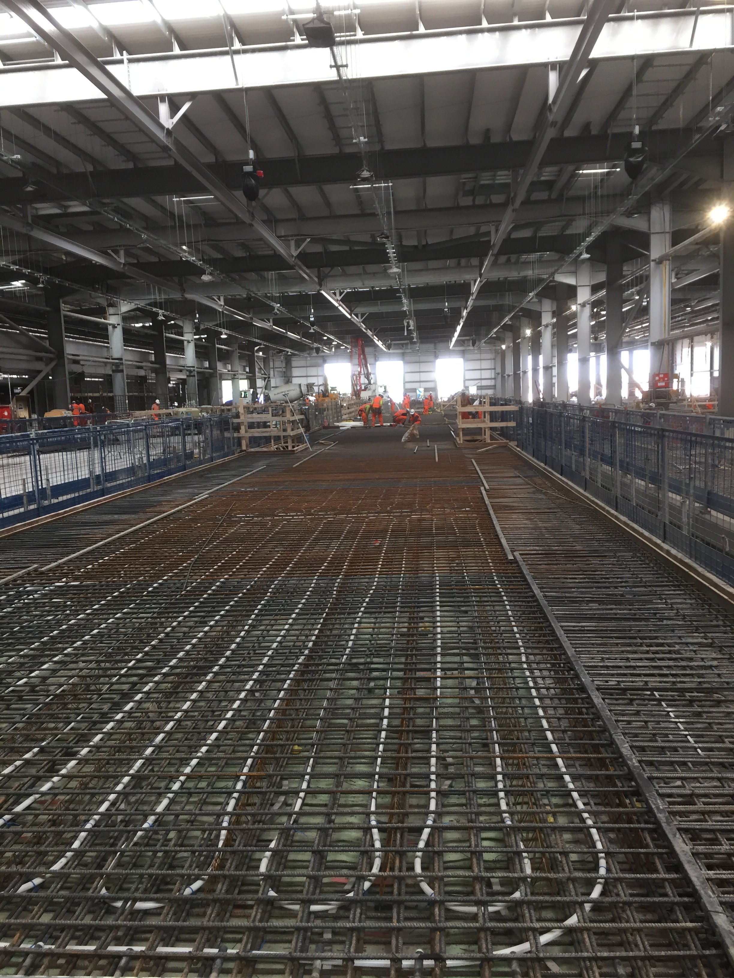 Steel fixers at B K Reinforcement Ltd, England