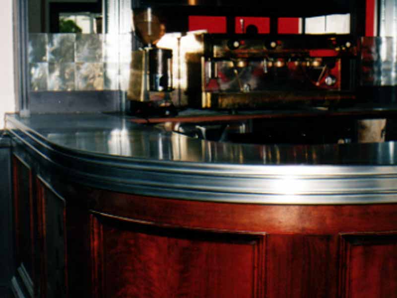 Bistro Zinc & Pewter Counters | Zinc counters