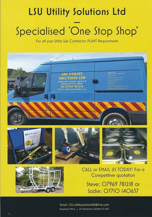 LSU Utility Solutions Ltd, hire company in Benfleet