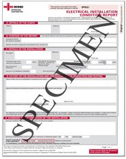 Electrical Condition Reports