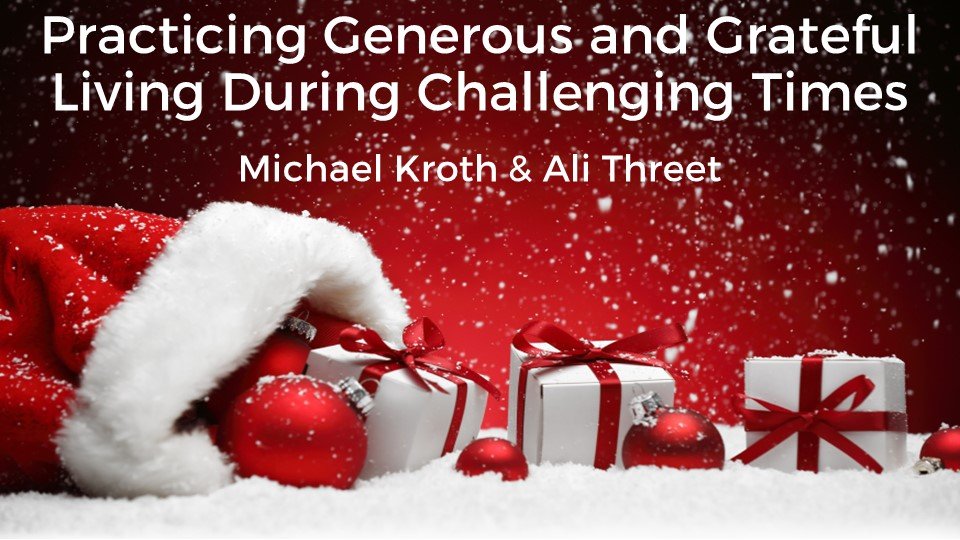 Gratitude and Generosity Workshop