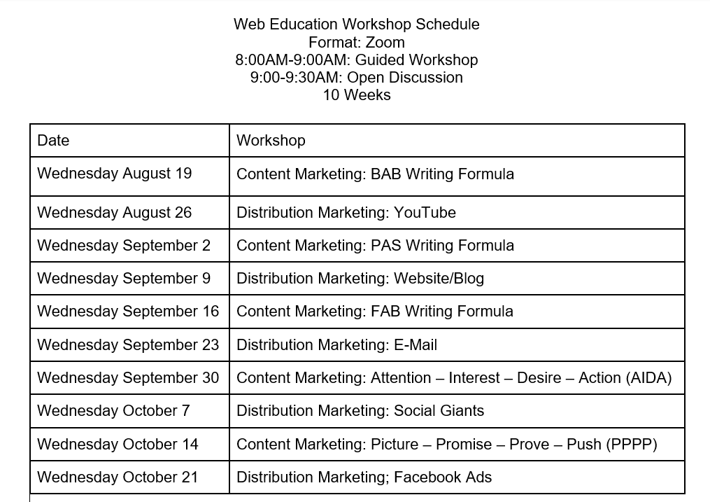 Content Marketing Workshop Recap: Join our Facebook Group and have Free ...