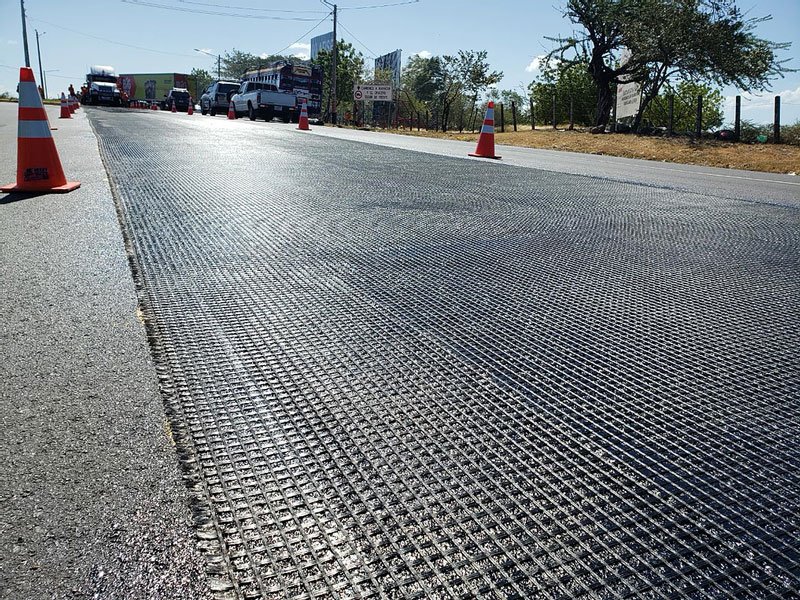 Geomalla Fibra de vidrio