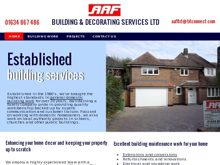 AAF Building & Decorating Services Ltd, expert building services in Medway