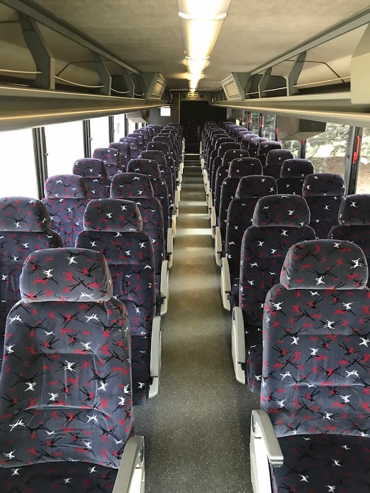 56 Passenger Motor Coach Bus Rental Service Des Moines Iowa