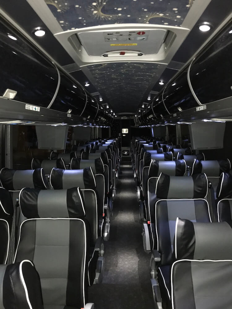 56 Passenger Motor Coach Bus Rental Service Des Moines Iowa