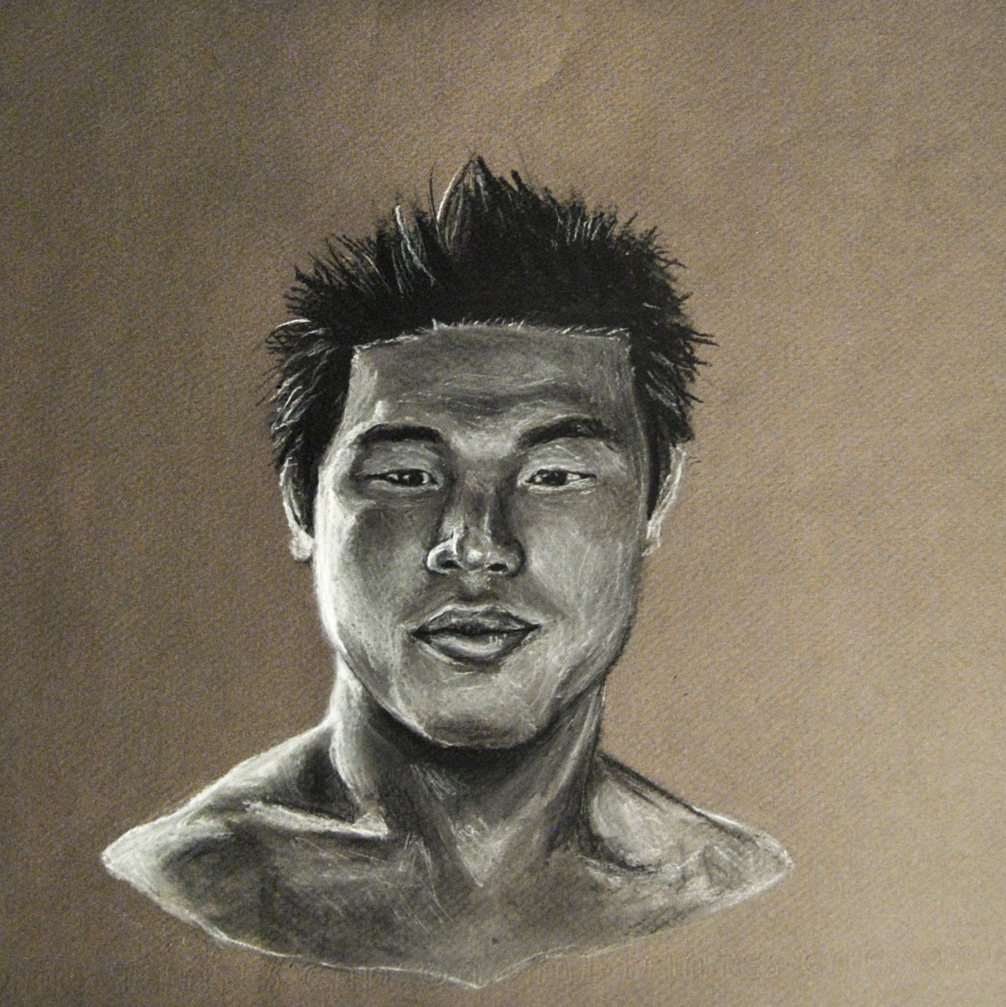 Charcoal artwork by Craig Crossley