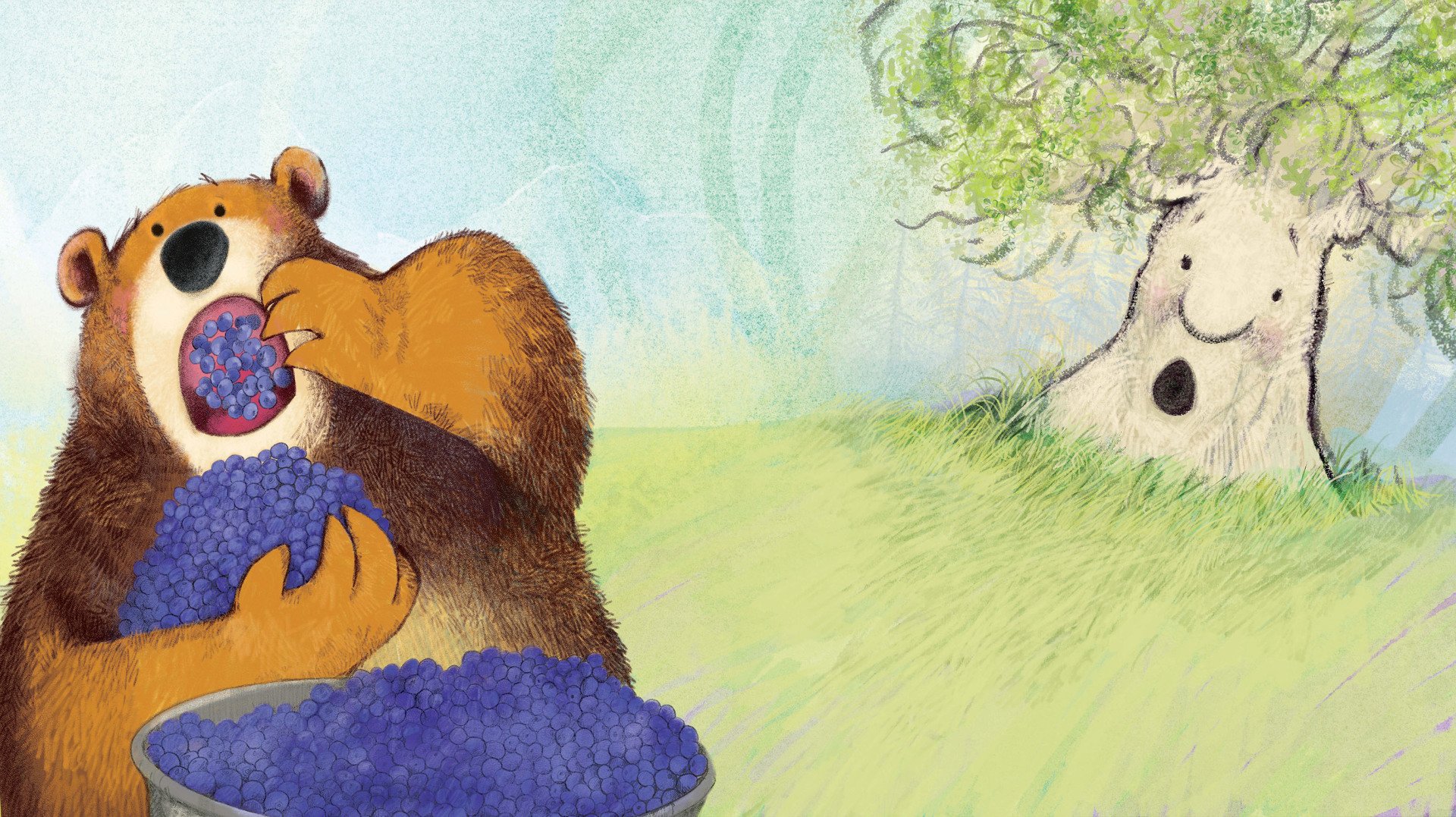 Share, Big Bear, Share! | Will Hillenbrand Illustration/Fine Art