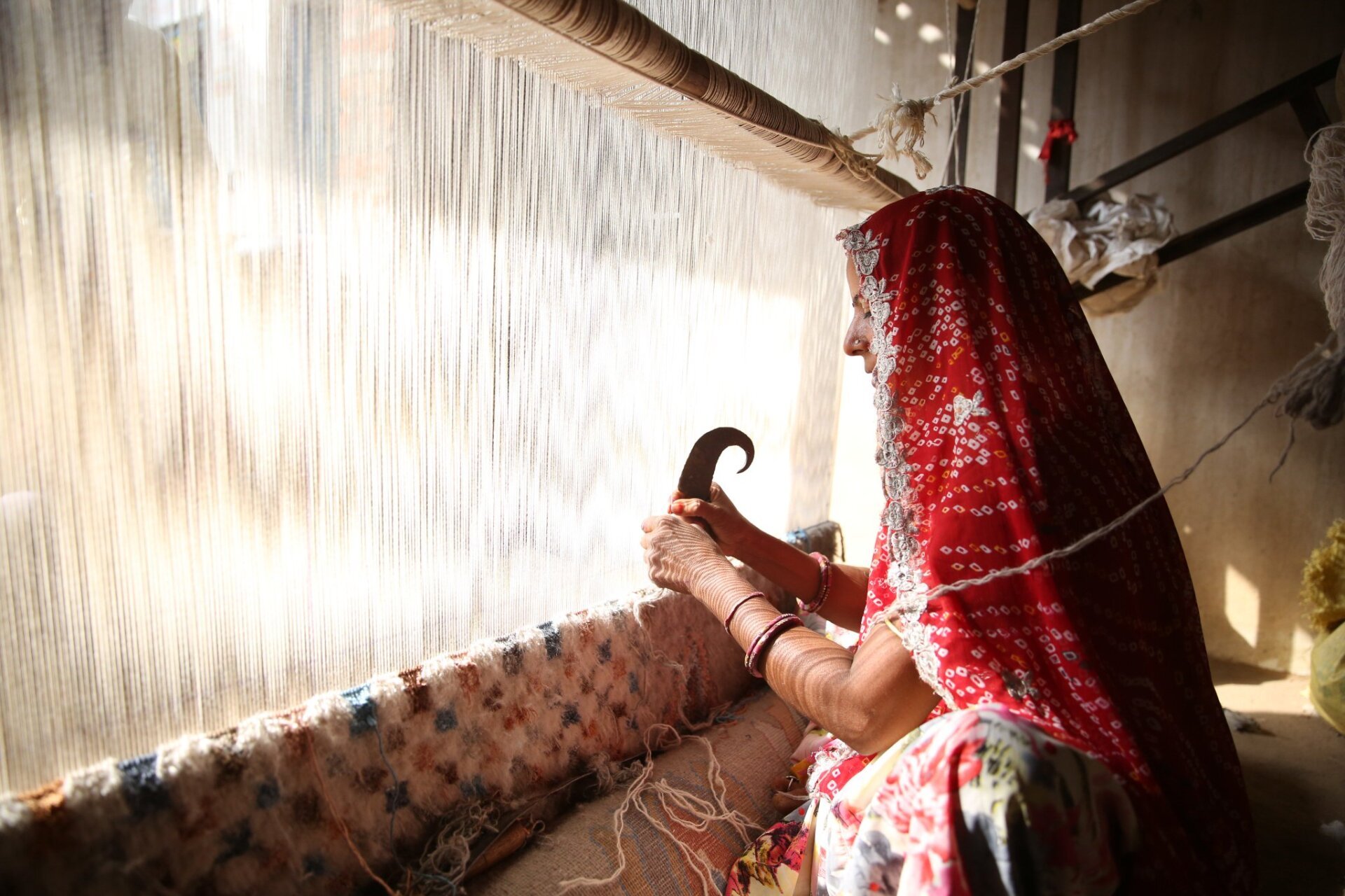 Rug making process