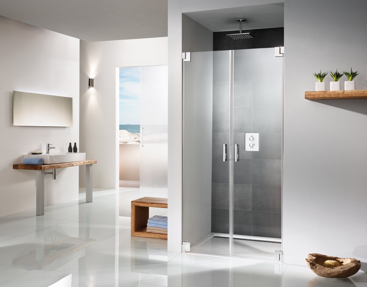 Duschtür Nische nach Maß | FRANK Duschkabinen Design